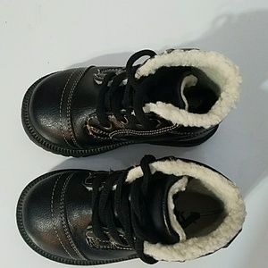 Shocked | Shoes | Shocked Black Leather Boots For Kids | Poshmark